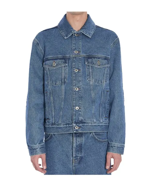 Loewe Anagram Buttoned Jacket - Blue