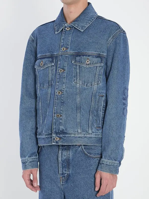 Loewe Anagram Buttoned Jacket - Blue