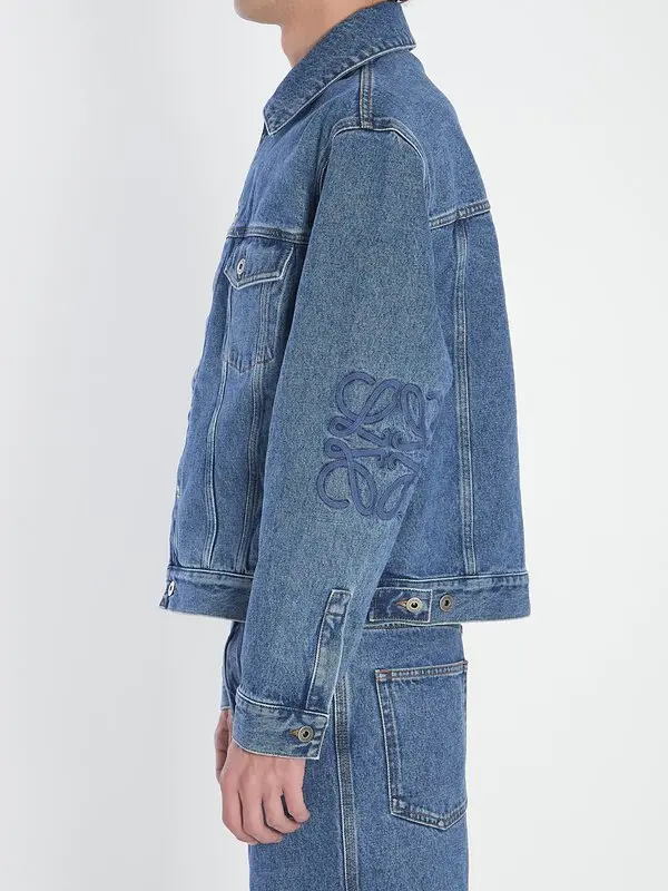 Loewe Anagram Buttoned Jacket - Blue