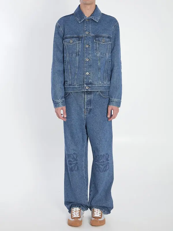 Loewe Anagram Buttoned Jacket - Blue