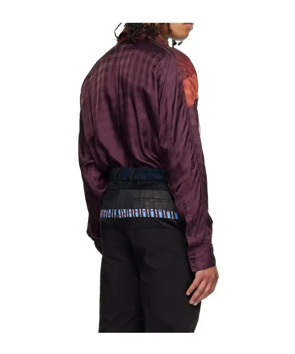 EDWARD CUMING Jacquard Plaid Shirt
