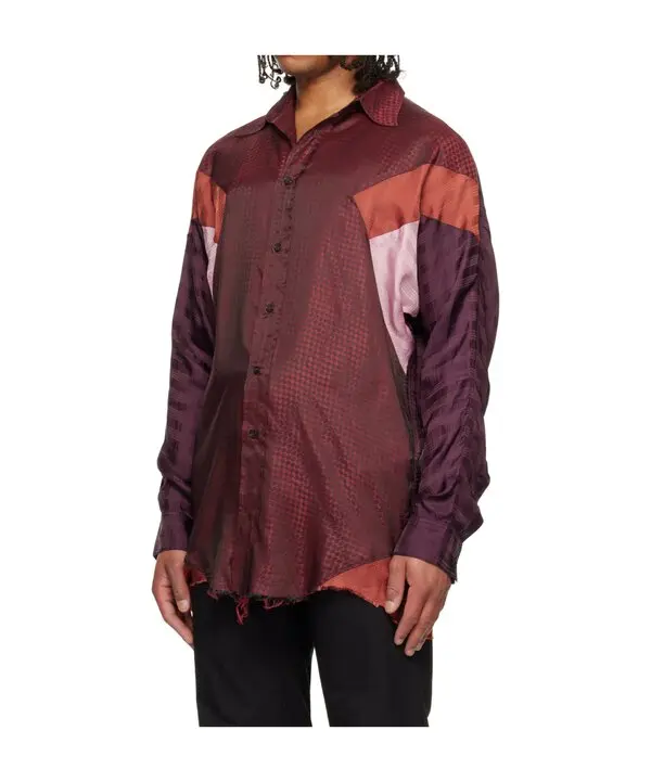 EDWARD CUMING Jacquard Plaid Shirt