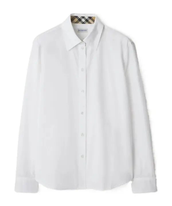 Burberry Long Sleeve Buttoned Shirt - White