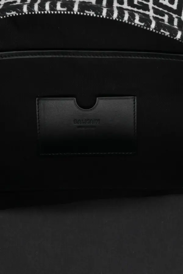 Balmain City Monogram Jacquard Backpack