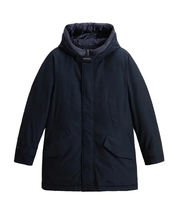 Woolrich Long-sleeved Hooded Coat - Black