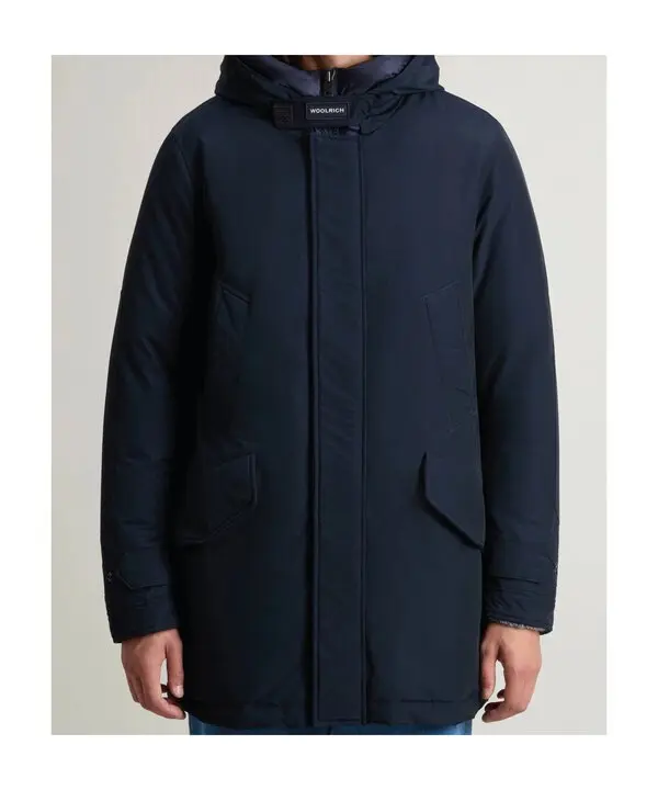 Woolrich Long-sleeved Hooded Coat - Black