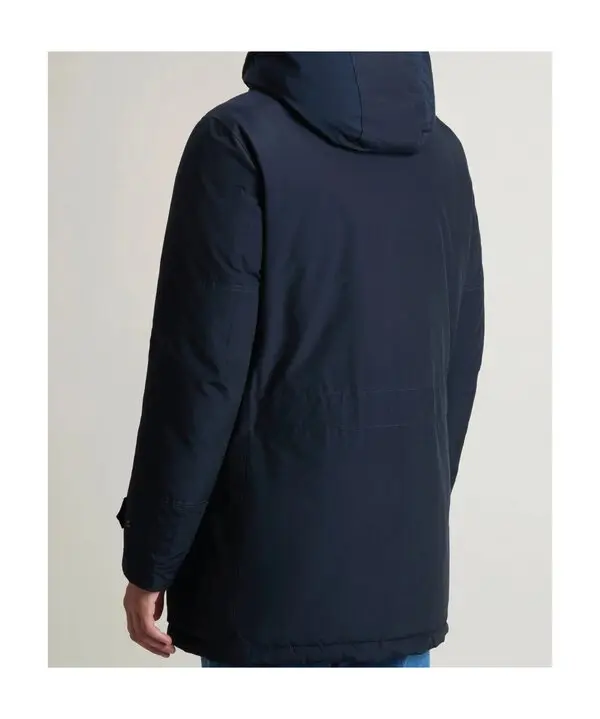 Woolrich Long-sleeved Hooded Coat - Black