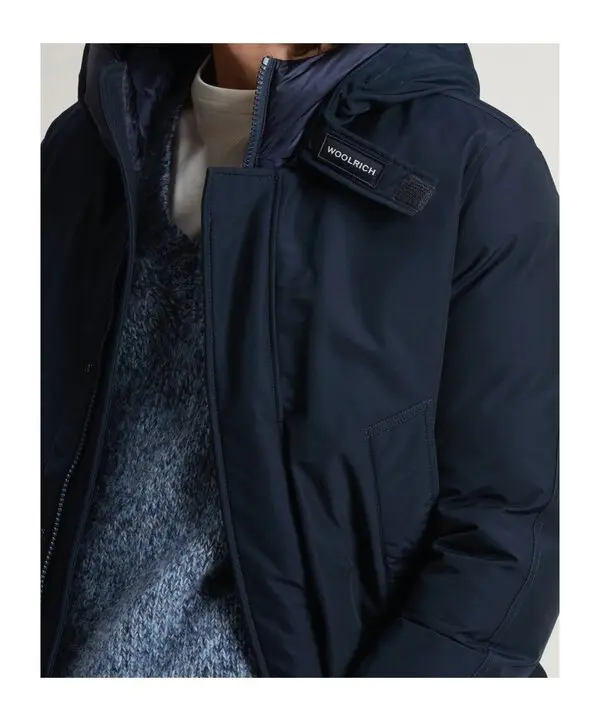 Woolrich Long-sleeved Hooded Coat - Black