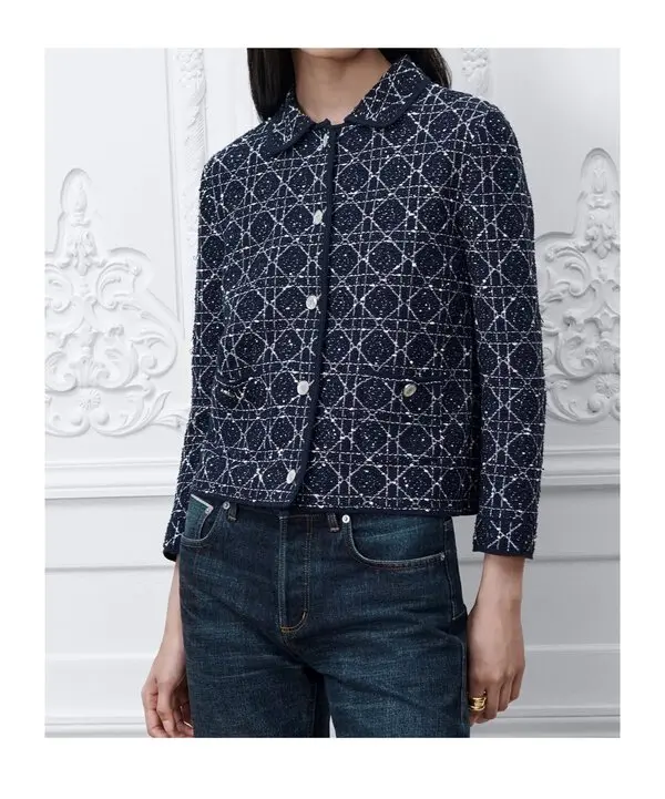 Dior Macrocannage Jacket With Cd Signature Buttons