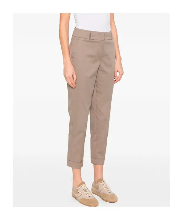 Peserico Tailored Cuffed Trousers - Nude