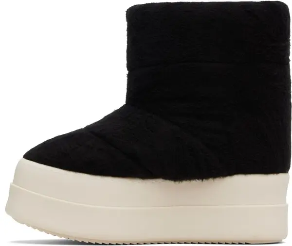Rick Owens Fleece Mega Bumper Lunar Boots - Black