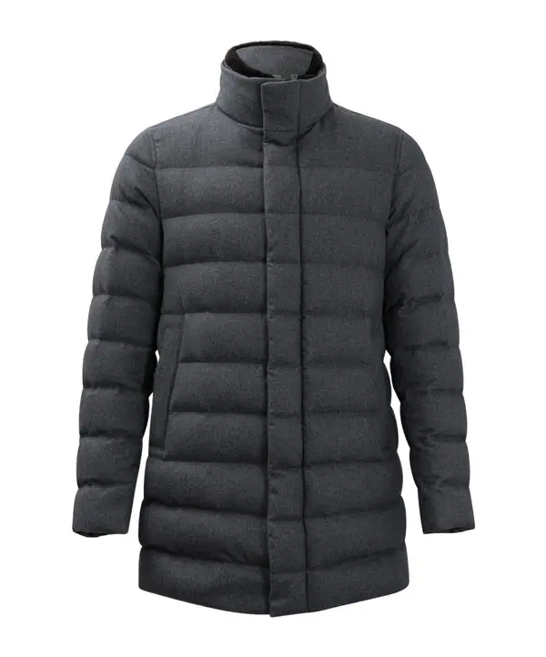 Herno Long-sleeved Down Coat With Stand-up Collar
