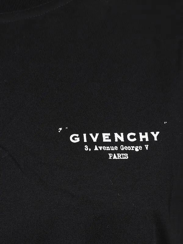 Givenchy Logo Printed Crewneck T-shirt - Black
