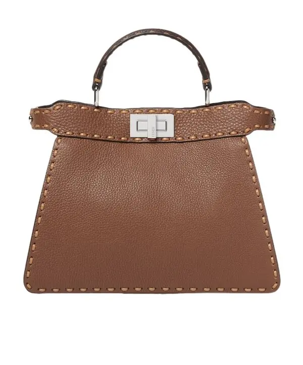 Fendi Peekaboo Iseeu Small Tote Bag - Brown