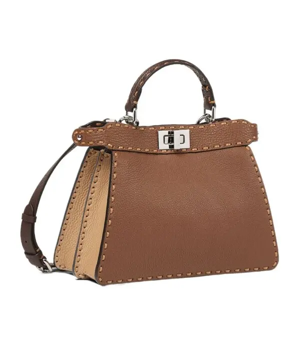 Fendi Peekaboo Iseeu Small Tote Bag - Brown