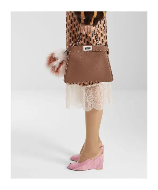 Fendi Peekaboo Iseeu Small Tote Bag - Brown