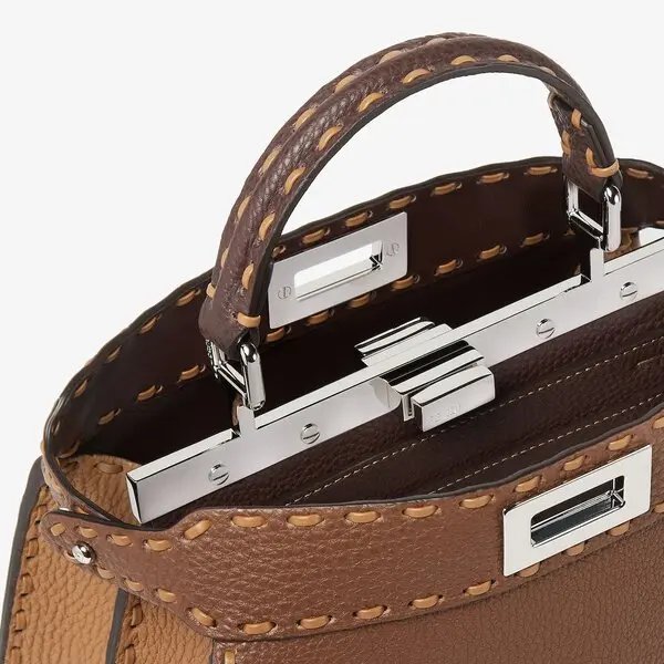 Fendi Peekaboo Iseeu Small Tote Bag - Brown