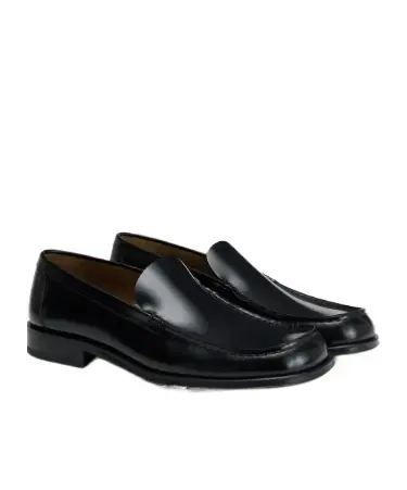 LEMAIRE Glossed Square-toe Loafers