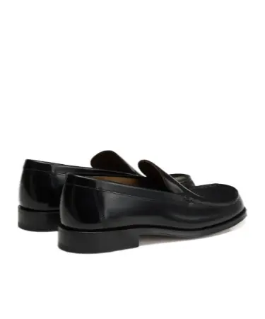 LEMAIRE Glossed Square-toe Loafers