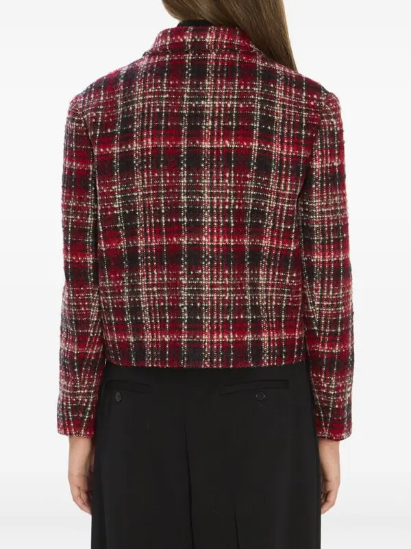 Celine Charlotte Jacket In Check Wool - No