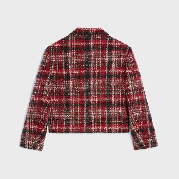 Celine Charlotte Jacket In Check Wool
