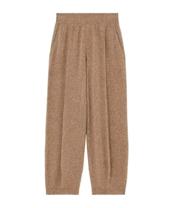 Loro Piana Elastic Waist Casual Pants - Brown
