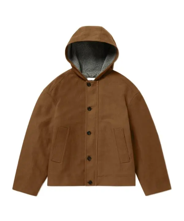 1989 STUDIO Textured Hooded Coat
