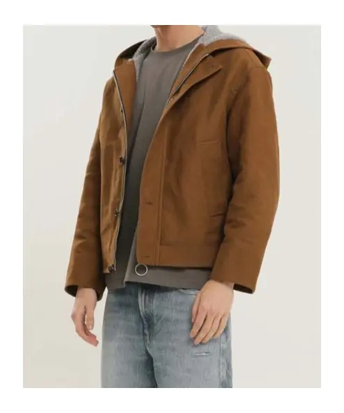 1989 STUDIO Textured Hooded Coat