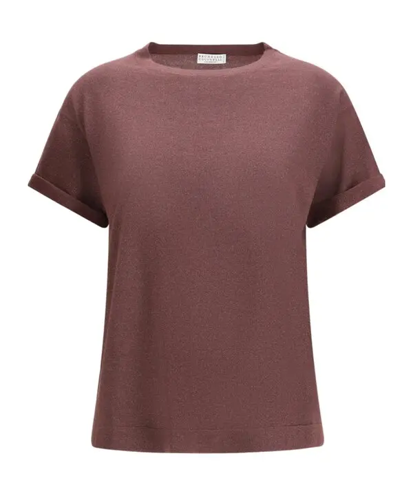 Brunello Cucinelli Crew Neck T-shirt - Red