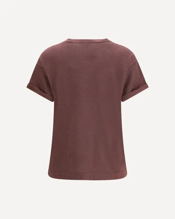 Brunello Cucinelli Crew Neck T-shirt - Red