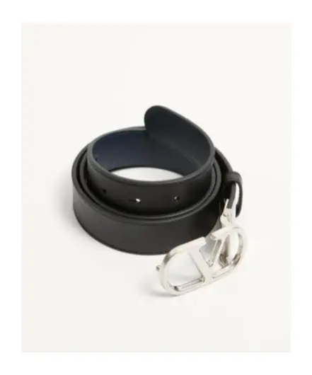 Valentino Garavani Vlogo Signature Reversible Belt - Black