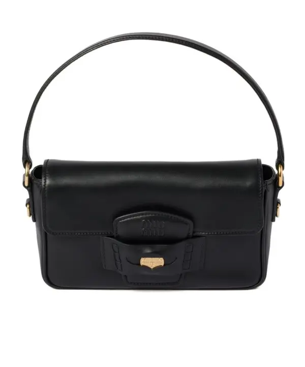 Miu Miu Penny Leather Bag - Black