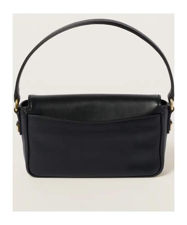 Miu Miu Penny Leather Bag - Black