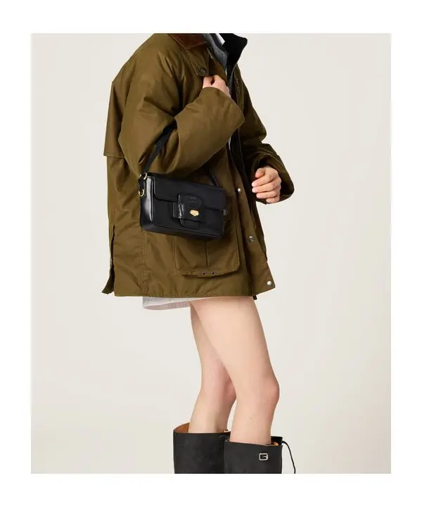 Miu Miu Penny Leather Bag - Black
