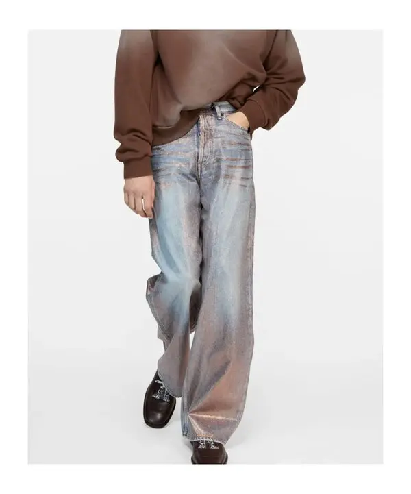Acne Studios 1981 Loose Glitter Jeans - Blue