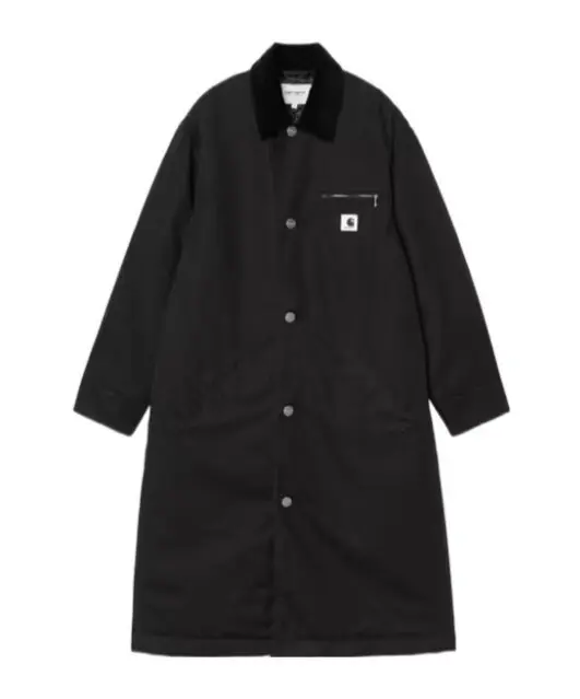 Carhartt Work In Progress Corduroy Quilted Coat - Black/black