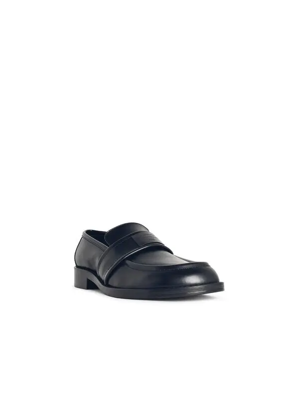 Acne Studios Round-toe Loafers With Embossed Logo Detail