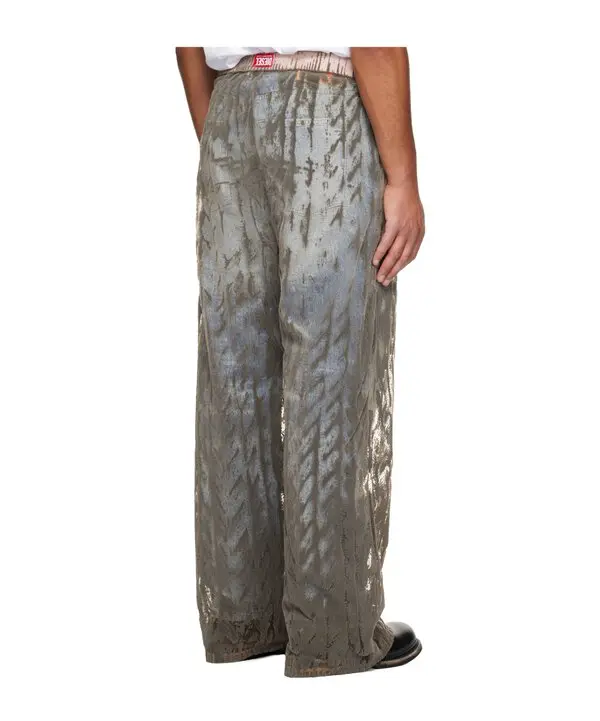 DIESEL® Cable-print Tulle Trousers
