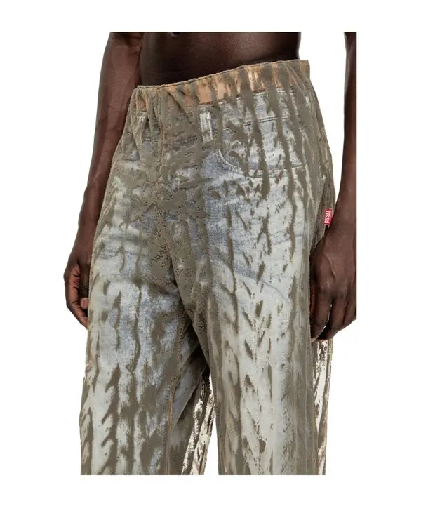 DIESEL® Cable-print Tulle Trousers