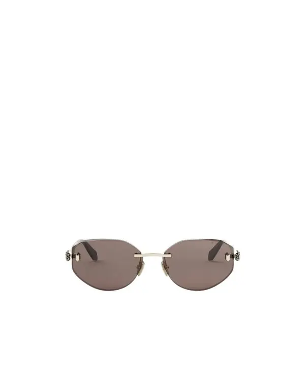 BVLGARI Serpenti Forever Rimless Sunglasses - Gray