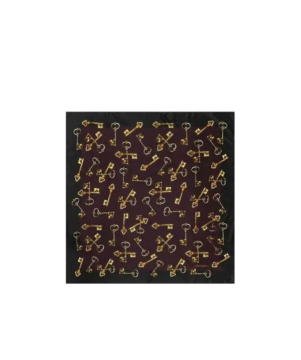 Dolce & Gabbana Silk Printed Silk Scarf - Black