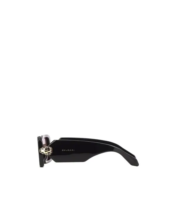 BVLGARI Serpenti Forever Rectangle Frame Sunglasses - Black