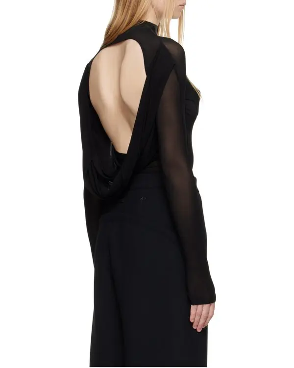 JEAN PAUL GAULTIER Covered Cup Ruched Top