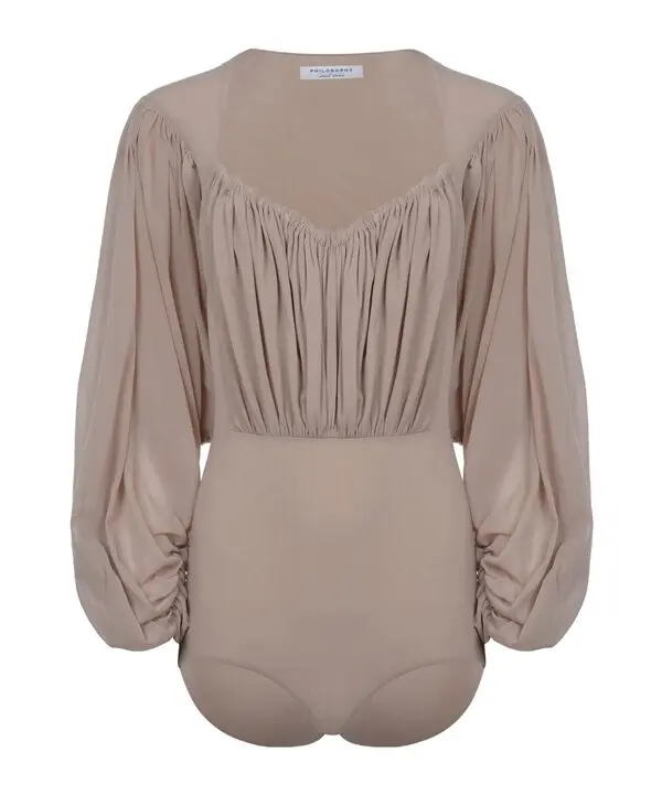 Philosophy Di Lorenzo Serafini Long-sleeved Jumpsuit - Nude