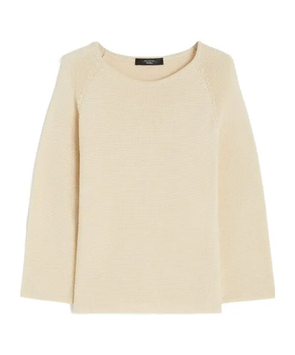 Max Mara Relaxed Fit Knitted Jumper - Ivory