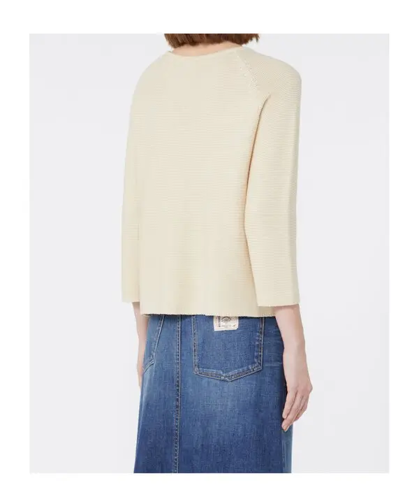 Max Mara Relaxed Fit Knitted Jumper - Ivory