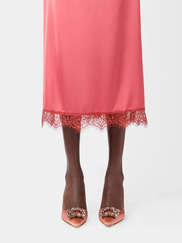 ROGER VIVIER Embellished Stiletto Pumps - Pink