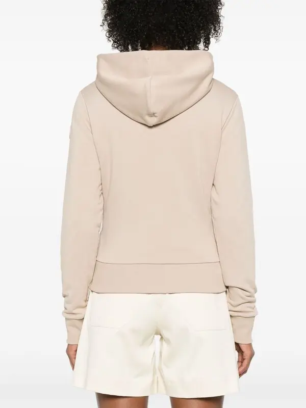 Moncler Padded Diagonal-quilted Zip-up Jacket With Hood