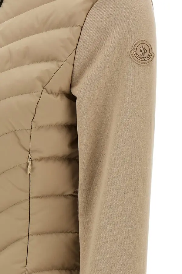 Moncler Padded Diagonal-quilted Zip-up Jacket With Hood