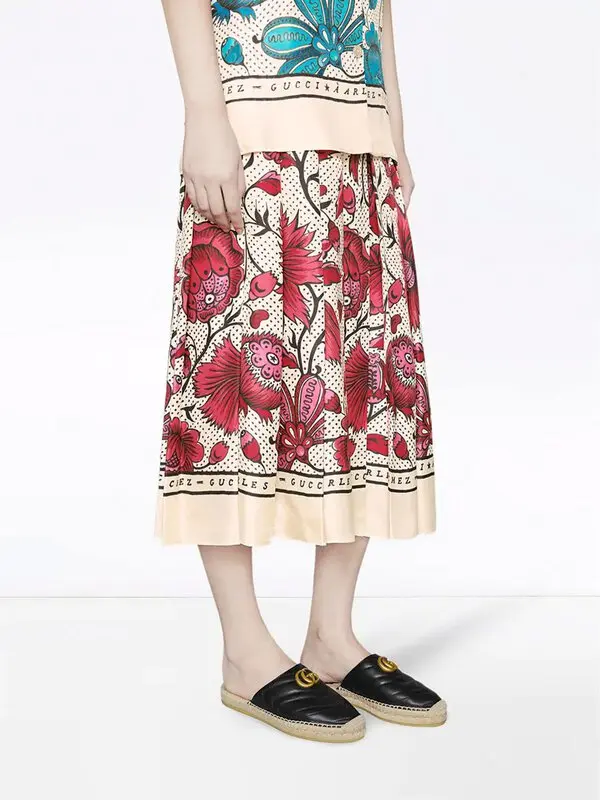 Gucci Leather Espadrille With Double G